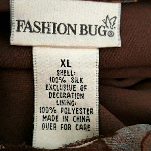 Fashion Bug | Tops | Vintage Fashion Bug Beaded Blouse W Sheer Sleeves ...